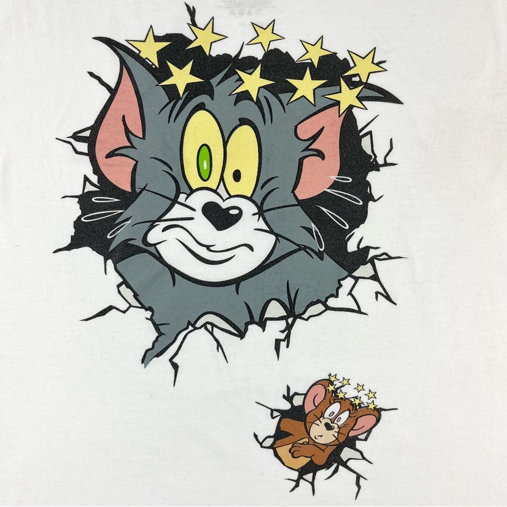 Tom & Jerry Cartoon Knocked Out Graphic Tee - Gem